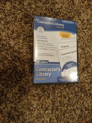 Adams Contractor's Library, Forms on CD, New, | eBay