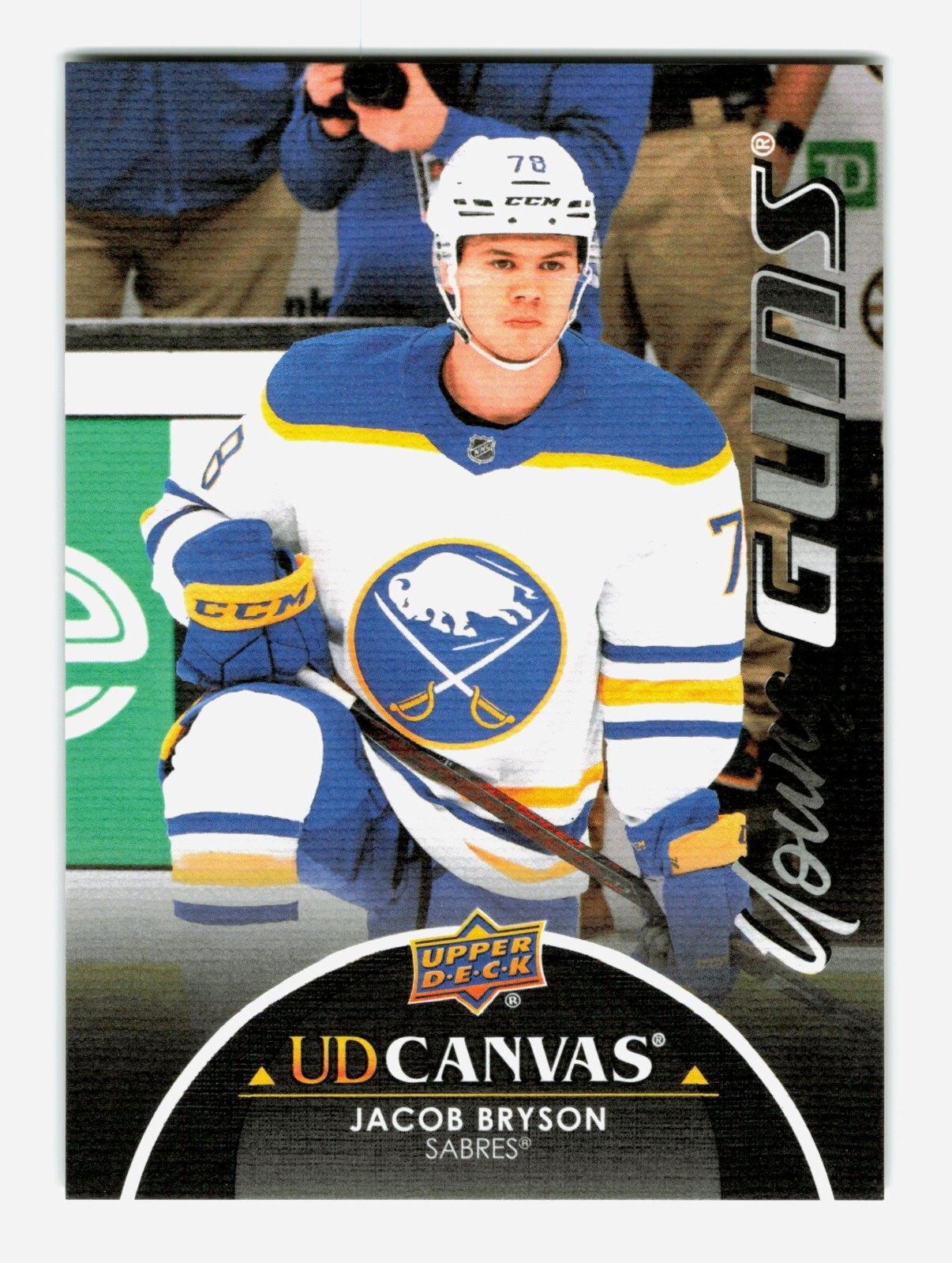 2021-22 Upper Deck Jacob Bryson BLACK Canvas YoungGuns #C101 Rookie RC ...