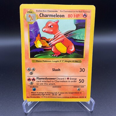 CHARMELEON - Base Set - 24/102 - VINTAGE WOTC - Pokemon Card ...
