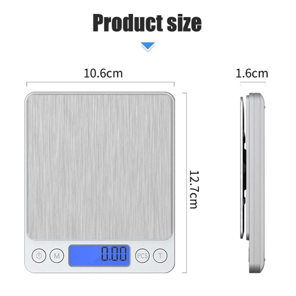 Mini Digital Scales Electronic Balance 500/0.01g 3000g/0.1g Electronic ...