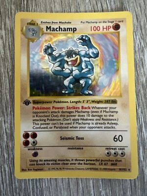 Machamp 1st edition Holographic - Perfect Condition | eBay