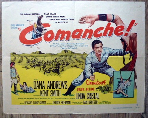 original US HALF SHEET, western COMANCHE, DANA ANDREWS, INDIENS | eBay