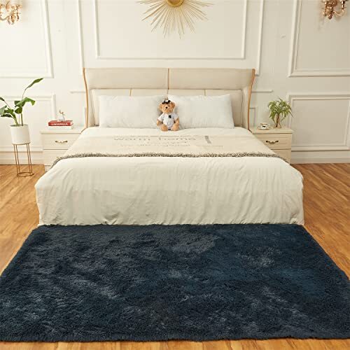 AMTOVO Shag Area Rugs for Living Room, 9X12 Large Fluffy 9 x 12 Feet ...