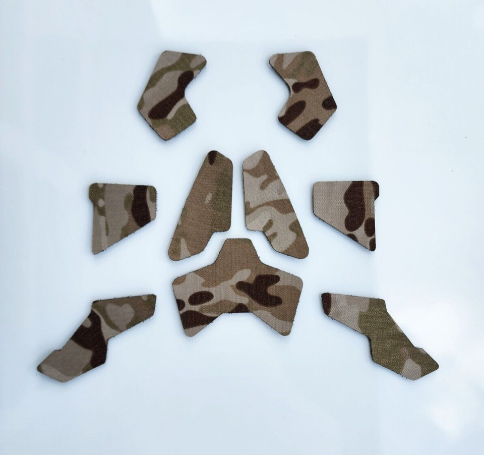 ops core sf ballistic or carbon helmet patch covers multicam arid 9 ...