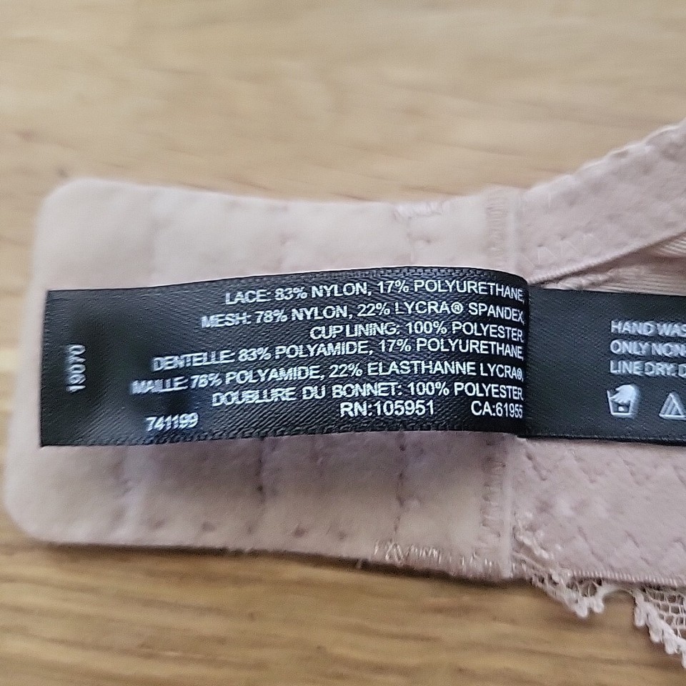 Natori Elusive Full Fit Underwire T-Shirt Bra 36DDD Lined Nude 741199 ...