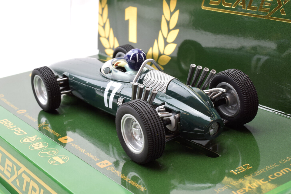 Scalextric BRM P57 - Graham Hill - 1962 World Champ Dutch GP 1/32 Slot ...
