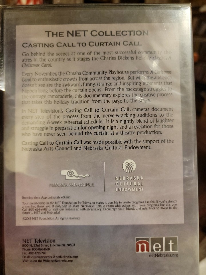 Casting Call to Curtain Call (DVD) Nebraska Cultural Endowment - Brand ...