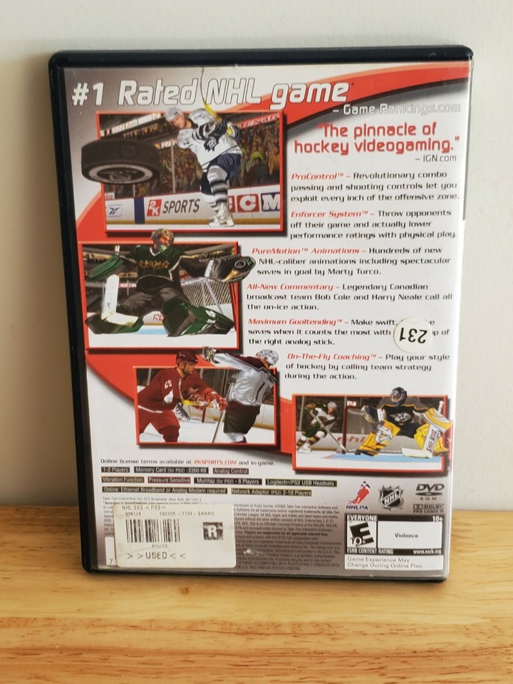 NHL 2K6 Sony PlayStation 2 PS2 Black Label Complete CIB Tested ...