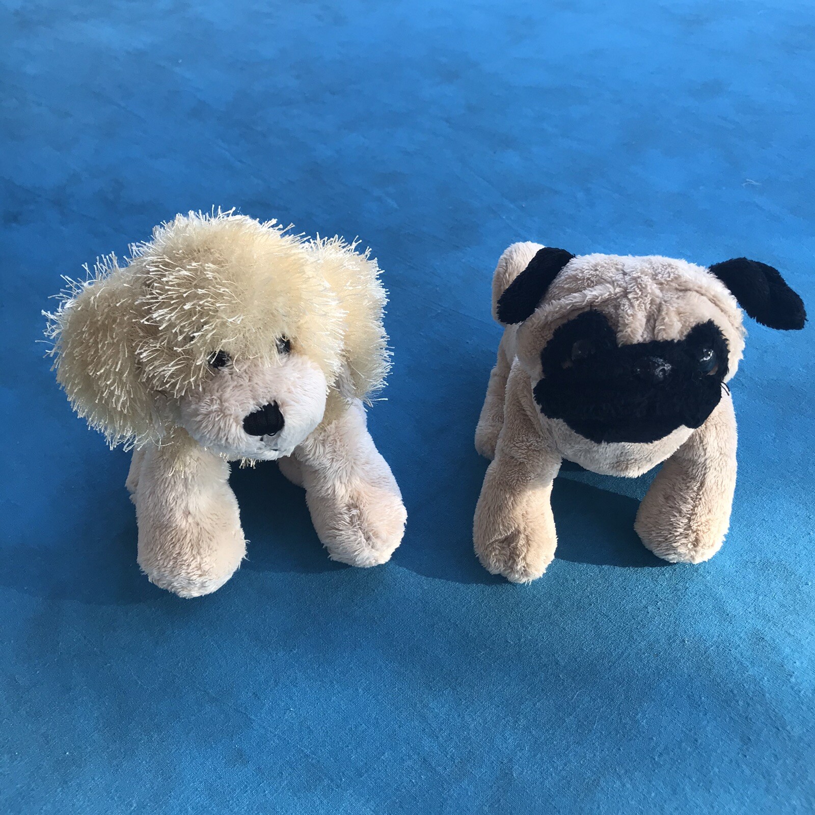 Set Of 2 Ganz Dog Golden Retriever and Bulldog Plush Stuffed Animal 7 ...