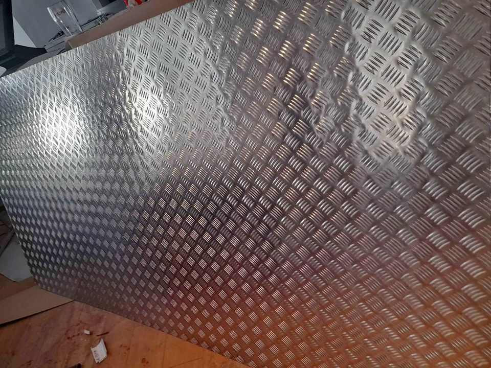 Aluminium Chequer Tread Plate Ally Metal Sheets Checker 5 Bar 2500 x ...