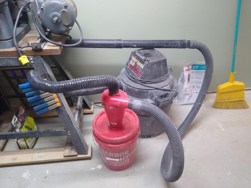 Cyclone Dust Collector Separator Kit for 5 Gallon Buckets Dust ...