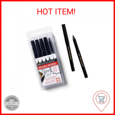 Sakura Pigma Sensei Manga Drawing Kit - Archival Black Ink Pens with ...