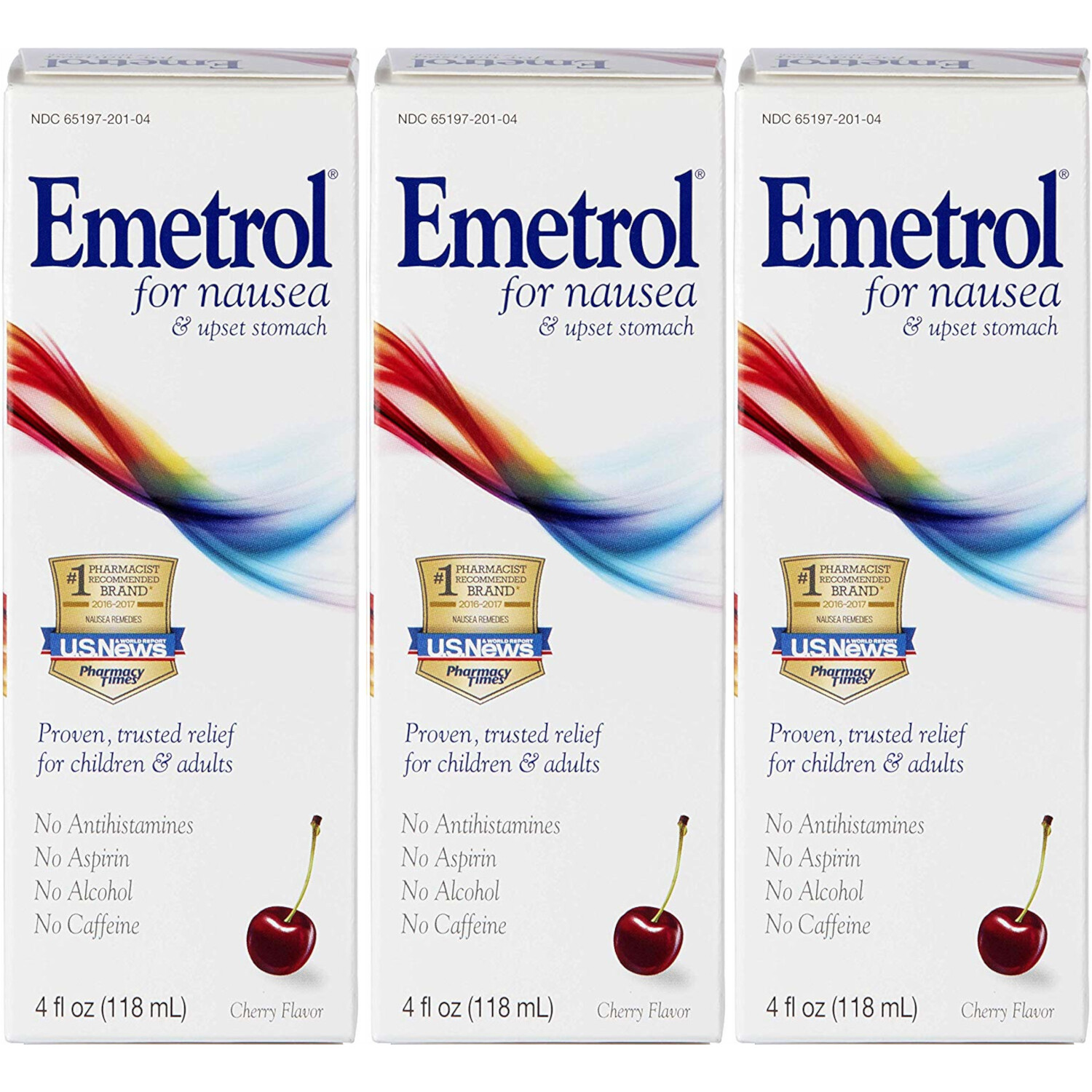 3 Pack Emetrol For Nausea Cherry Flavor 4.0 Oz Each | eBay