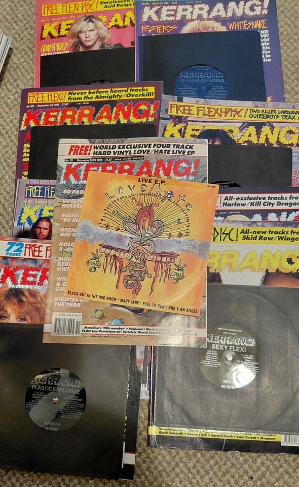 KERRANG - 51 issues of magazines 1990 with flexi/posters | eBay UK