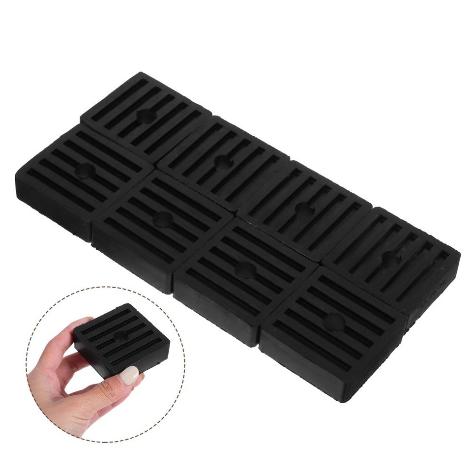 4 Pcs Square Isolation Mat Air Compressor Mounting Pads Anti Vibration ...