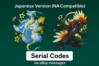 Pokémon SV Event Serial Code Card — Shiny Koraidon /Shiny Miraidon — JP ...