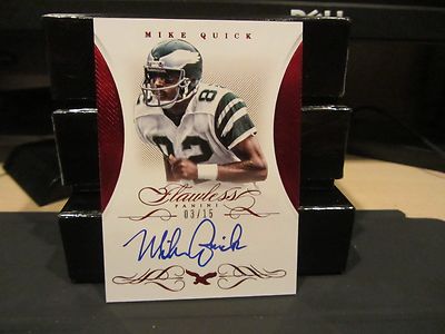 Panini Flawless Ruby On Card Autograph Eagles Mike Quick 03/15 2015 | eBay