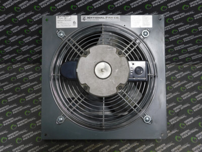 USED National Fan Co. NFC-SF12EVD Exhaust Fan with Shutters 12 in 115 ...