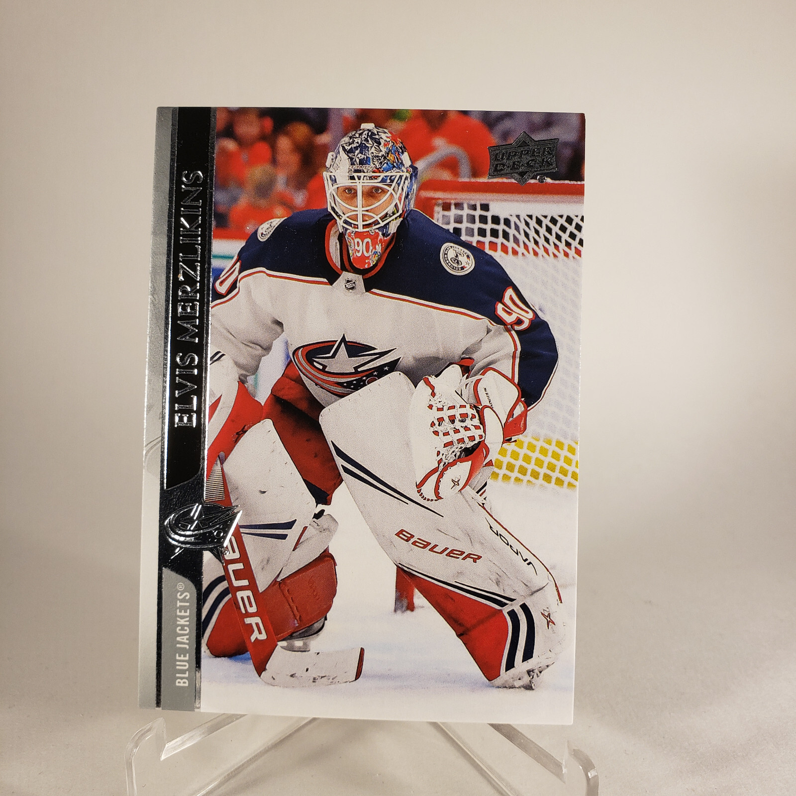 2020-21 UD Series 1 Base #55 Elvis Merzlikins Columbus Blue Jackets | eBay