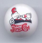 A Pepsi Cola Pepsi Pete White Glass Advertising Marble | eBay