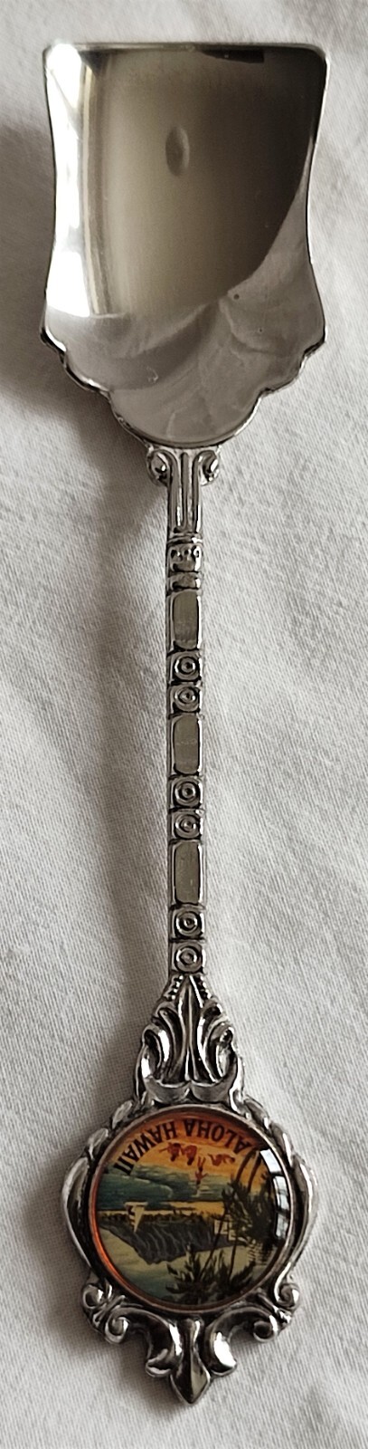 Vintage Collectors Souvenir Silver-Plated Tea Caddy Spoon-Hawaii-Stuart ...