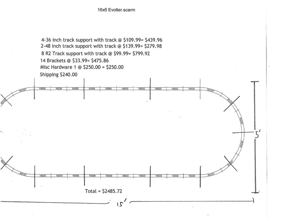 G Scale Train Track Trestle Ceiling Hanger KIT! 16 x 6' Evotter For LGB ...
