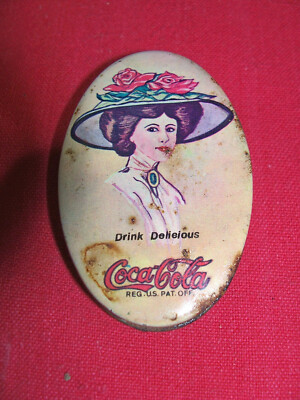 Old Coca-Cola Pill Box Tin Vintage Coke Soda Pop Candy Collector ...
