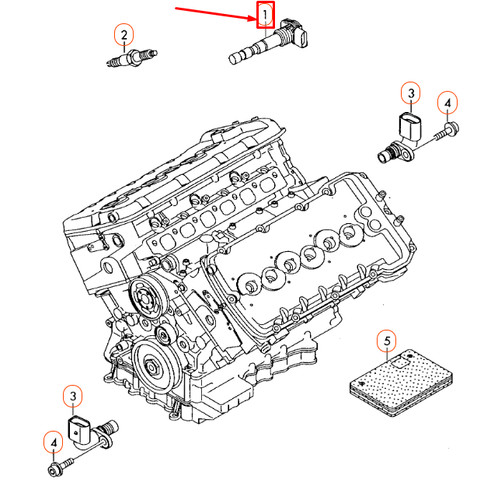 NEW AUDI A8 D3 IGNITION COIL 07C905715A OEM | eBay