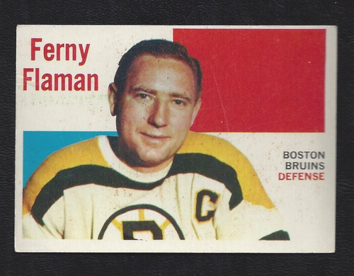 1960 Topps #57 Fern Flaman Vintage Boston Bruins NHL Hockey 1960-61 | eBay