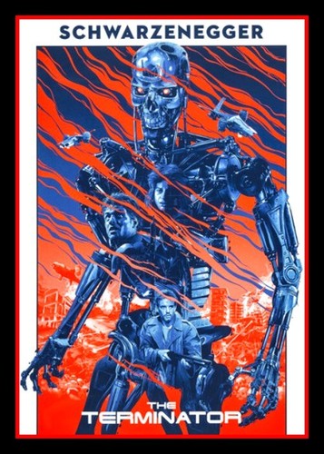 5" Schwarzenegger TERMINATOR Vinyl Aufkleber. Klassischer 80er SciFi ...