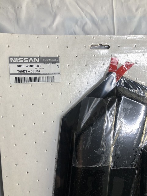 Genuine Nissan Side Window Deflector T99D35EE0A / T99d3-5ee0a OEM for ...