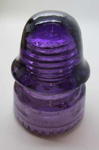 Rare Antique 1678 Solid Royal Purple Glass Insulator High Price Guide ...