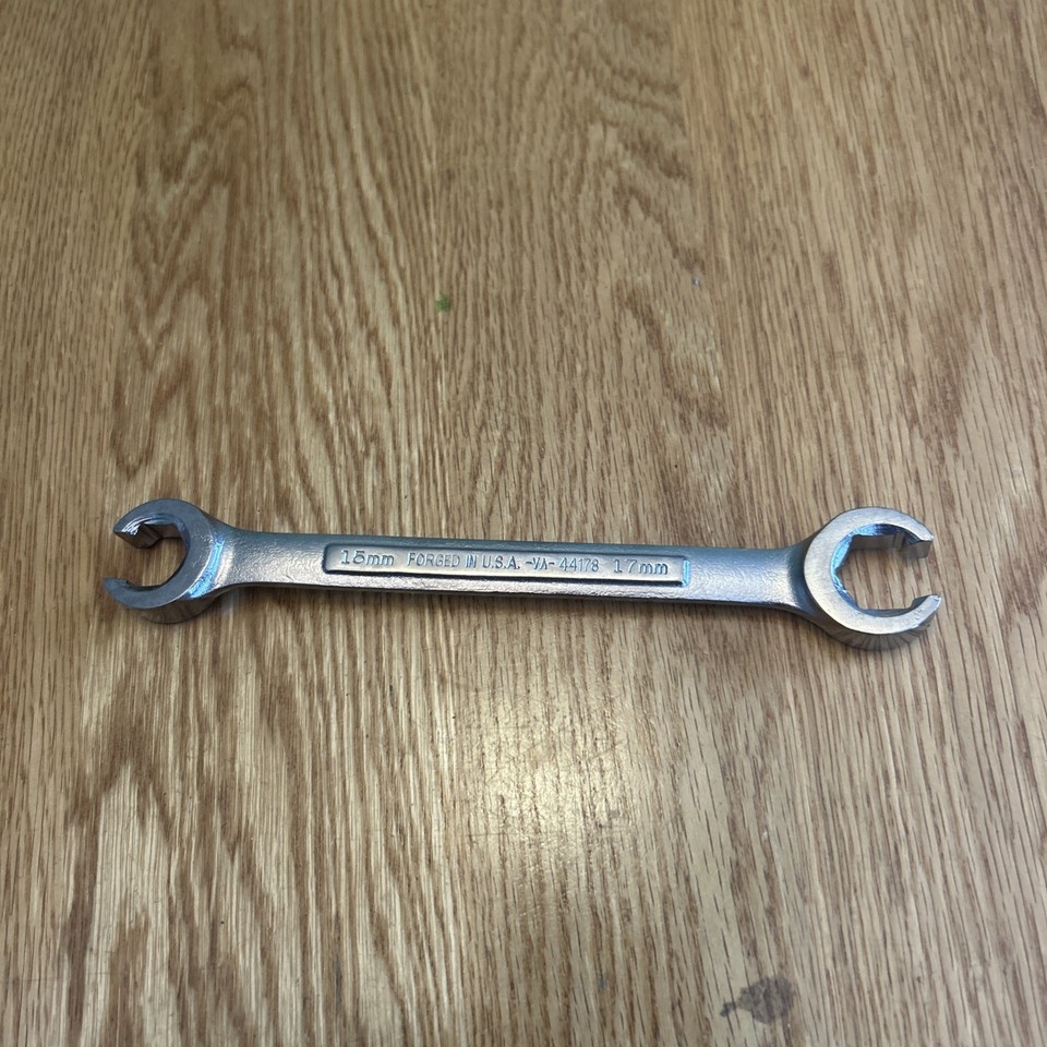 Craftsman Tools (15mm x 17mm) Flare Nut Line Wrench , # 44178 Made In ...