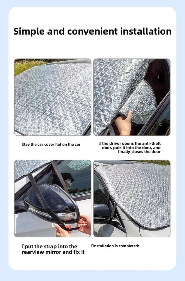 Car Windshield Cover Protector Winter Snow Ice Rain Dust Frost Guard ...