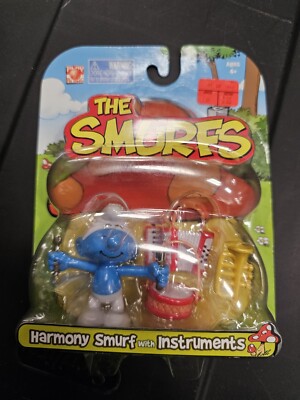 The SMURFS Harmony Smurf Instruments 2 Inch Figure Jakks Pacific Play ...