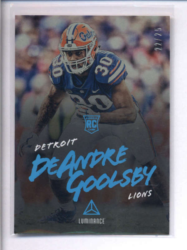 DEANDRE GOOLSBY 2018 PANINI LUMINANCE #128 ROOKIE #22/25 AH7141 | eBay