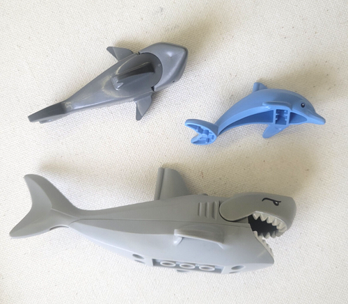Lego Shark And Dolphin Mini Figures Aquatic Animals Minifigs LEGO | eBay.de
