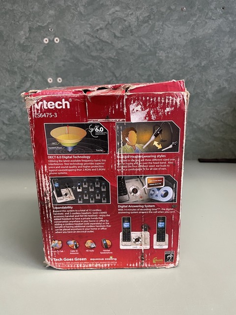 VTech LS6475-3 1.9 GHz Dual Handsets Single Line System for sale online ...