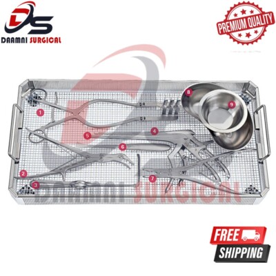 Cranial Set Tray Instruments General Neurosurgery 12 Pcs Complete ...