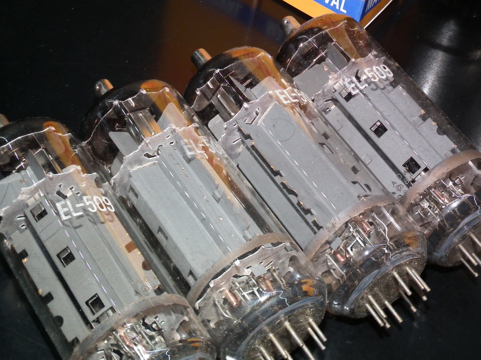 EL509 EL519 6KG6 EI Yugoslavia Philips Triple Mica NOS PLATINUM QUAD ...