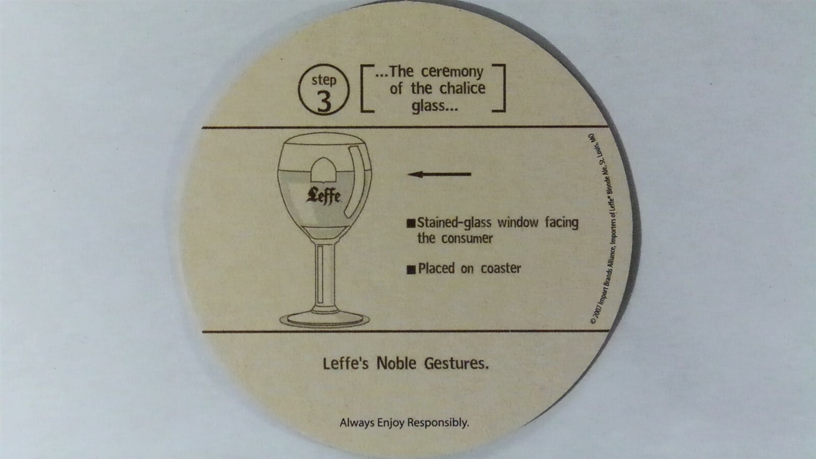 Leffe's Noble Gestures Beer Coaster | eBay