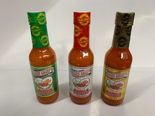 Marie Sharp's Habanero Sauce (5 oz)-Set of 3 Mild-Hot-Fiery , taste of ...