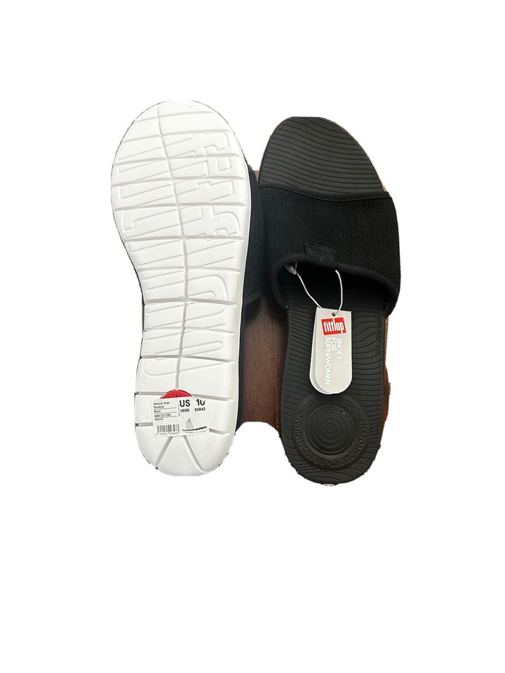 Fit Flop Slides Slip On Sandals Black Size 10 | eBay
