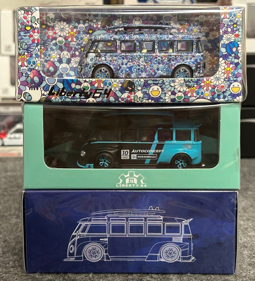 Liberty64 1/64 VW T1 Type1 Bus RWB Diecast Model Car | eBay