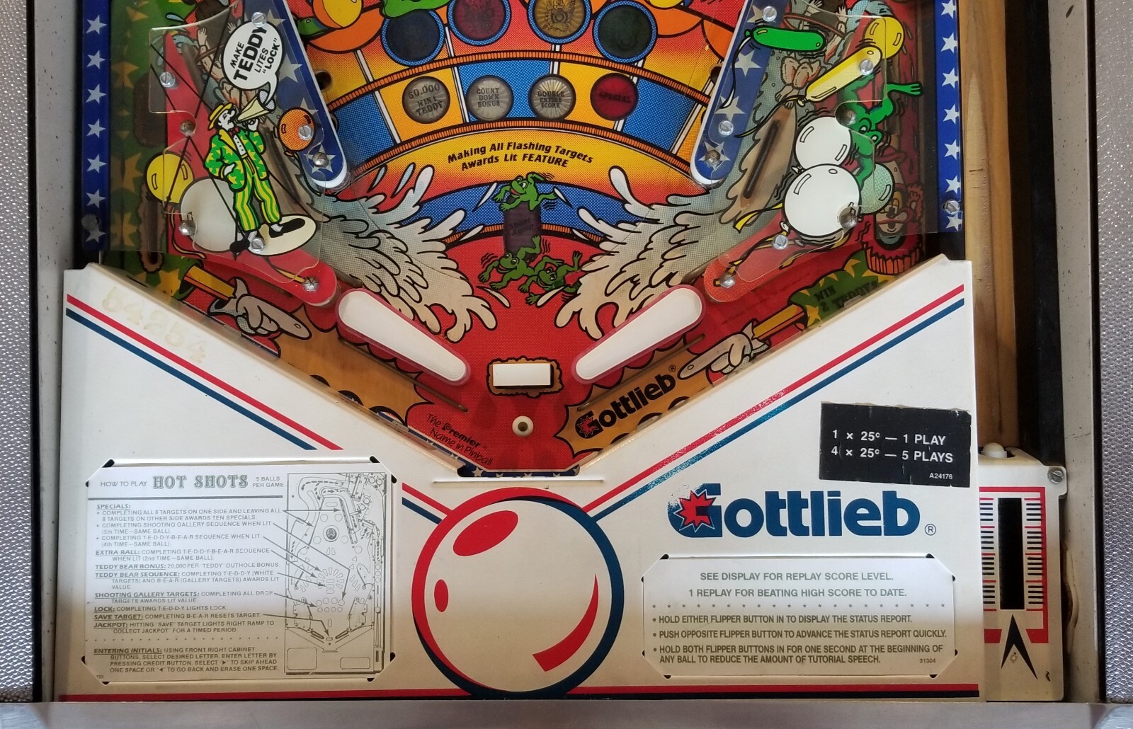 Hot Shots Pinball Machine (Gottlieb) 1989 - RESTORED | eBay