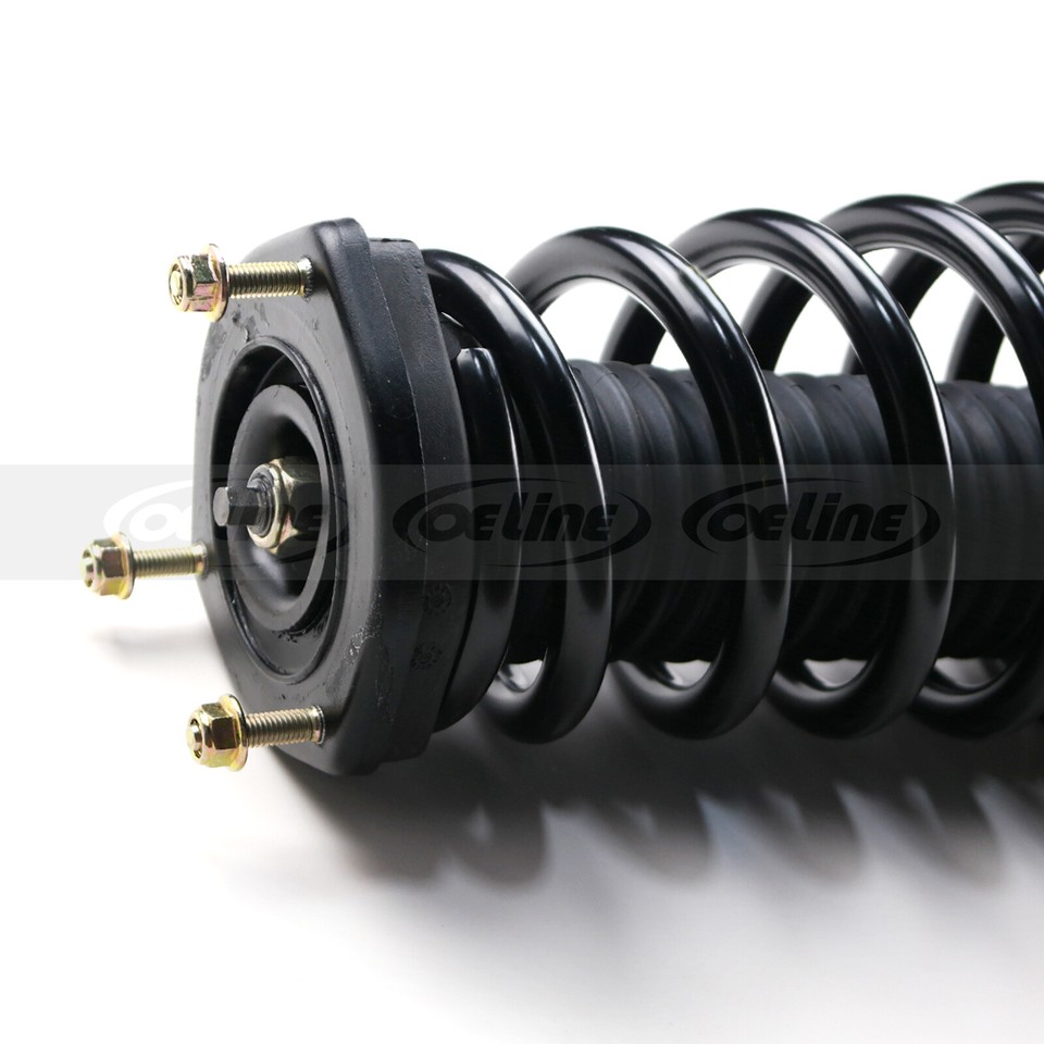 4x Quick Complete Rear Strut Coil Springs w/ Mounts for 02-03 Toyota ...