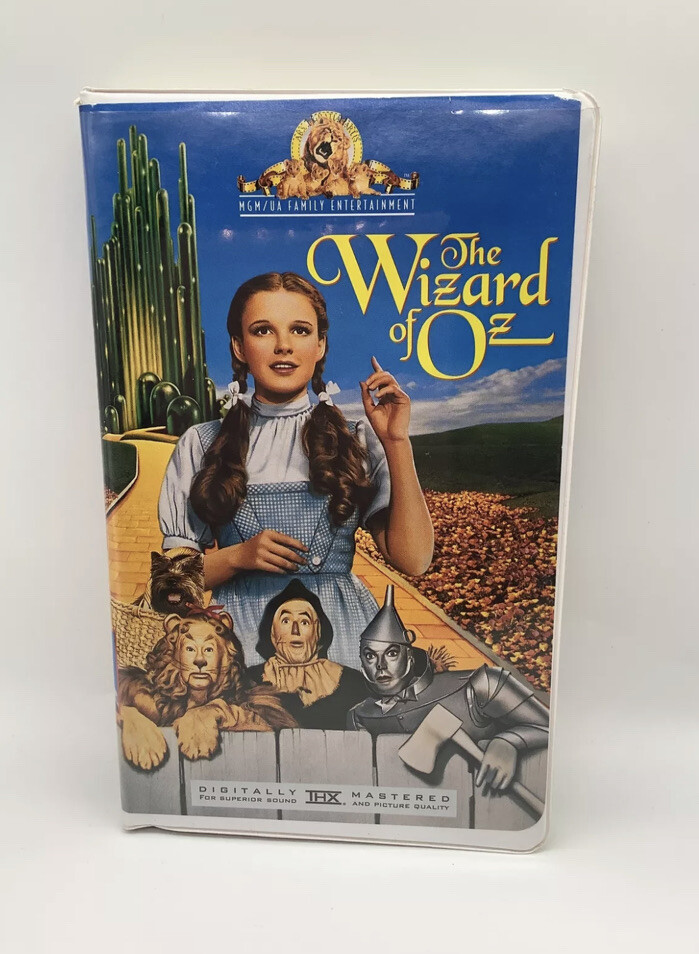 THE WIZARD OF OZ VHS 1939 Judy Garland Clamshell THX Digitally Mastered ...