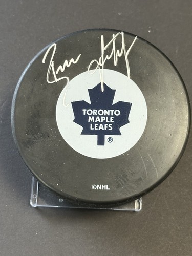 Brian Leetch HoF Toronto Maple Leads NY Rangers Signed NHL Puck JSA COA ...