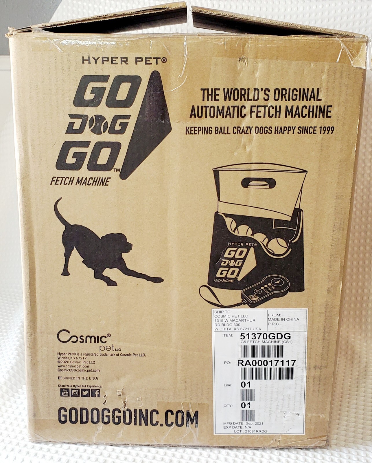 GoDogGo G4 Dogs Automatic Ball Fetch Machine Launcher for sale online ...