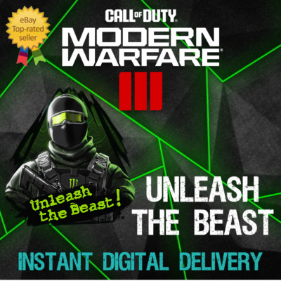UNLEASH THE BEAST Emblem - Call of Duty Modern Warfare III MWIII MW3 ...